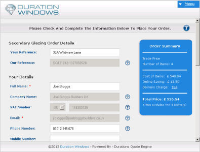 Secondary Glazing Online Estimator | Load An Existing Estimate ...